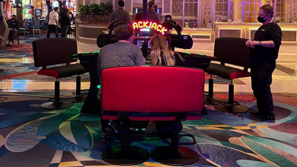 Love bench the original seating for slot machines - MGR Casino Chairs
